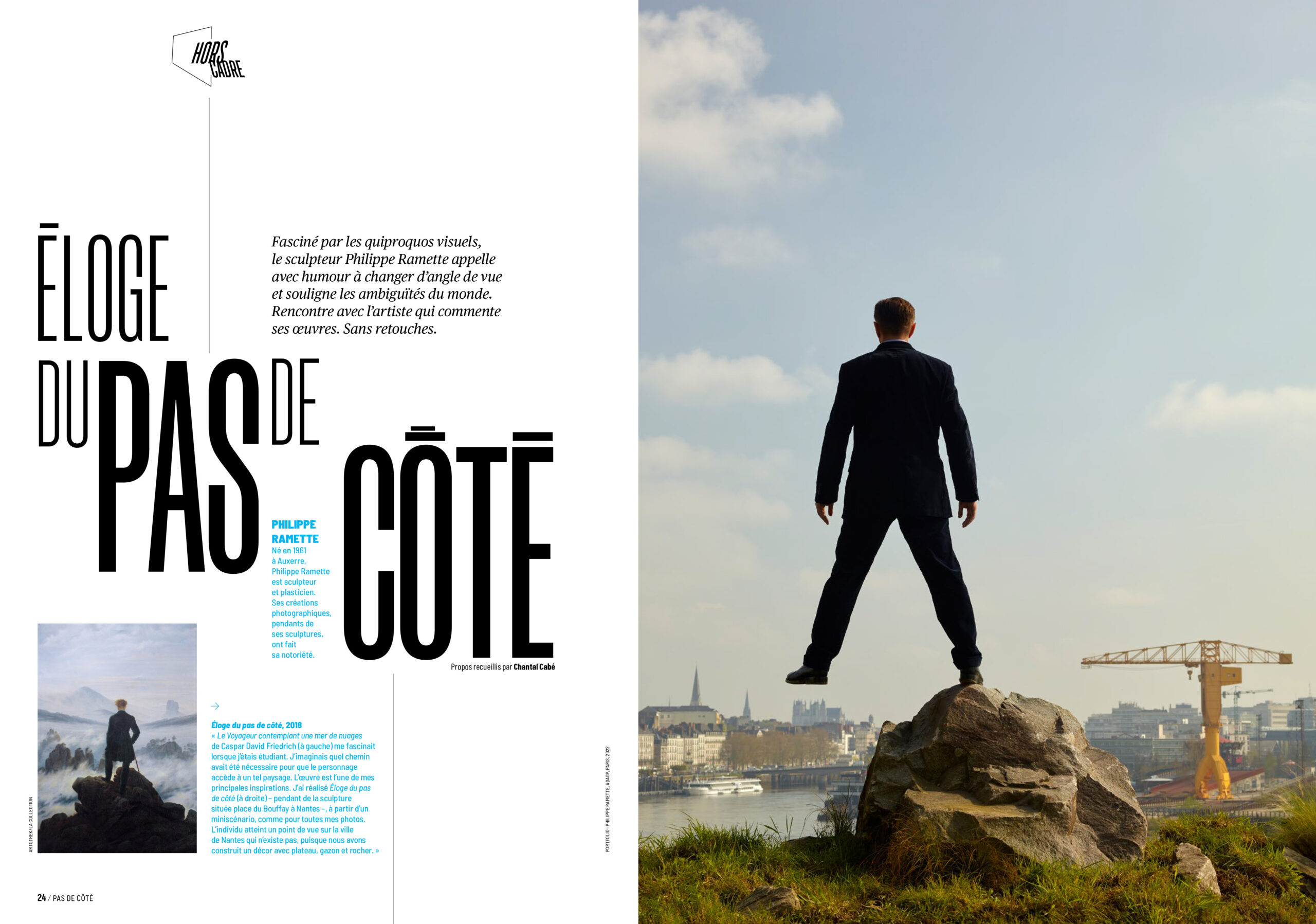 Xippas | Philippe Ramette Pas de Côté – Le Monde/La Vie